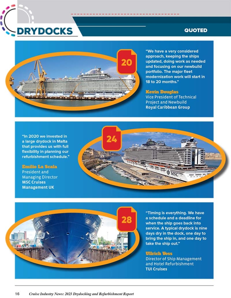 2023 Drydocking and Refurbishment Report – Cruise Industry News