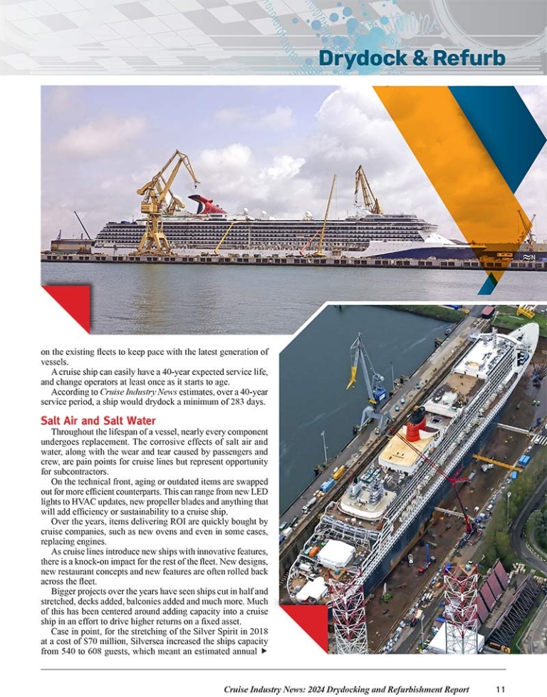2024 Drydocking and Refurbishment Report – Cruise Industry News