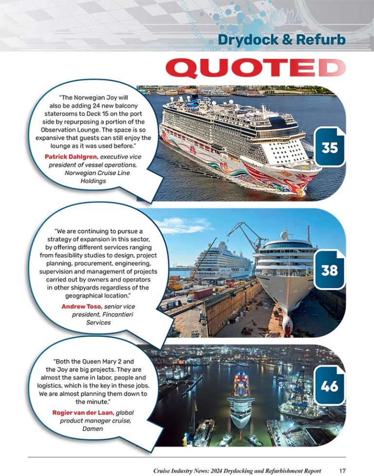 2024 Drydocking and Refurbishment Report – Cruise Industry News