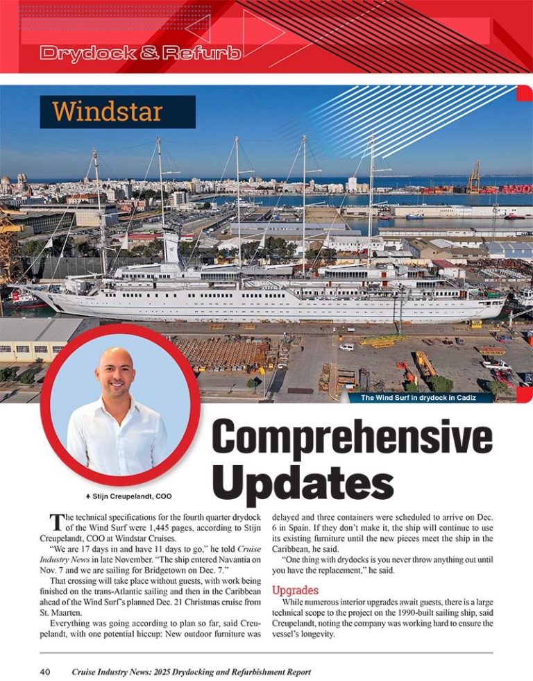 2025 Drydocking and Refurbishment Report – Cruise Industry News